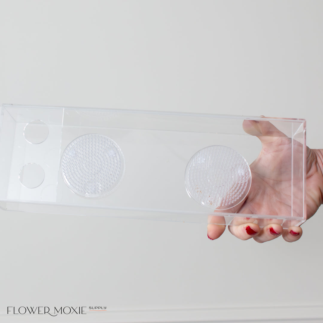 Clear Round Pin Frog | Foam Free Floristry – Flower Moxie Supply