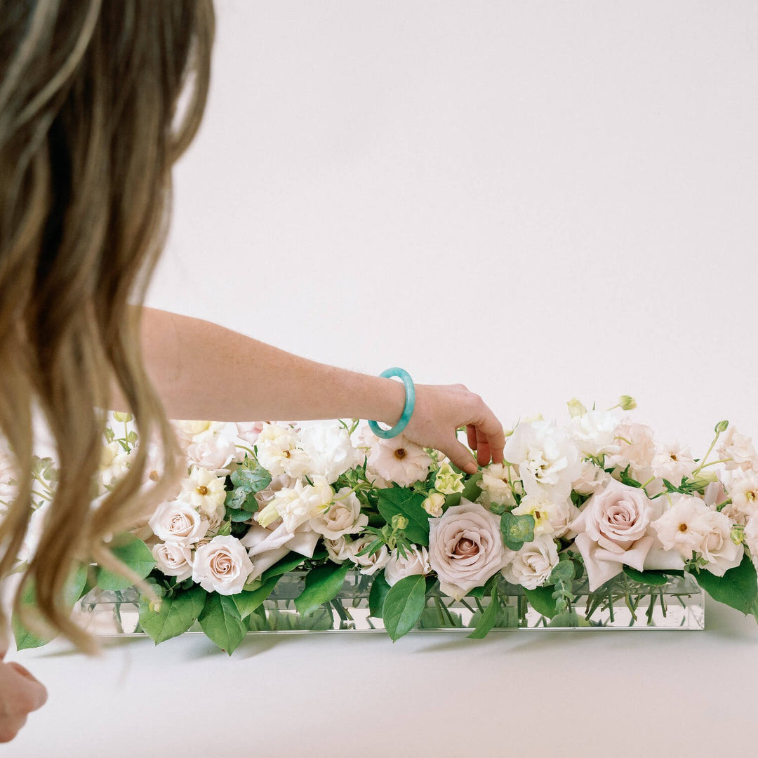 Rectangular Acrylic Floral Tray Runner| Foam Free Floristry – Flower ...