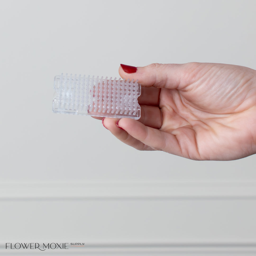 Clear Rectangular Pin Frog | Foam Free Floristry – Flower Moxie Supply