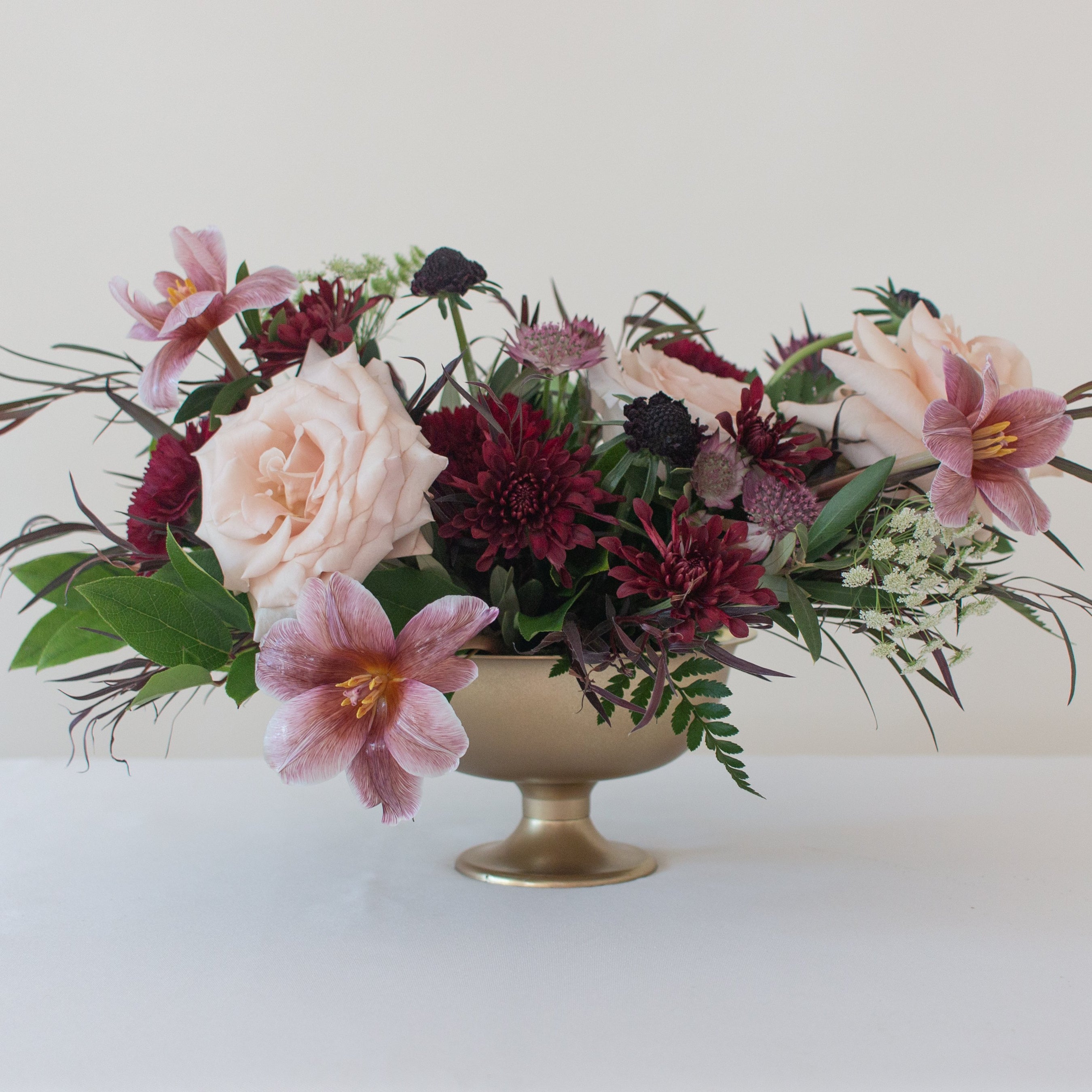 Classic Gold Plastic Compote Vase | Flower Moxie | DIY Wedding – Flower ...