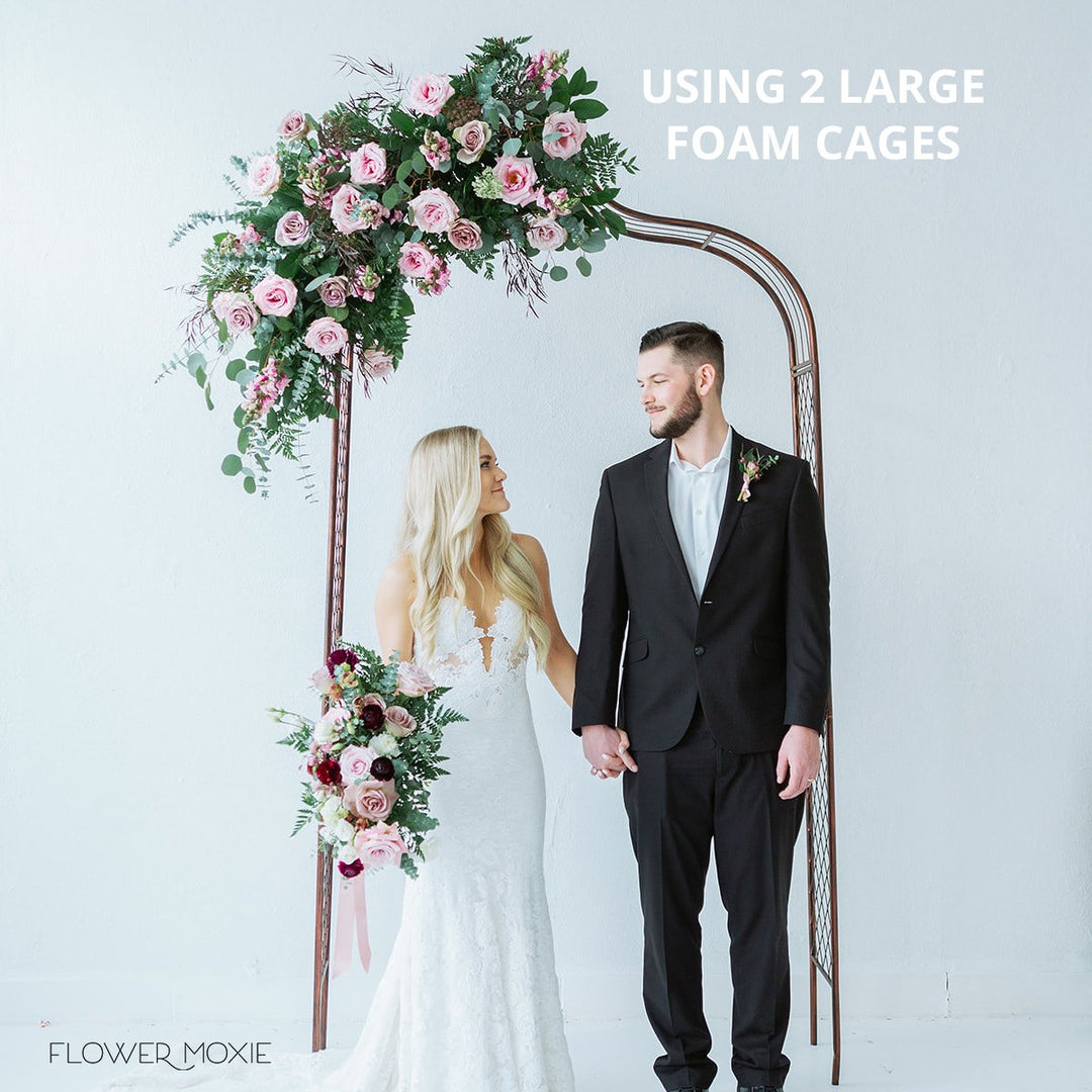 Jumbo Wet Floral Foam Cages for Arches | Flower Moxie | DIY Wedding ...