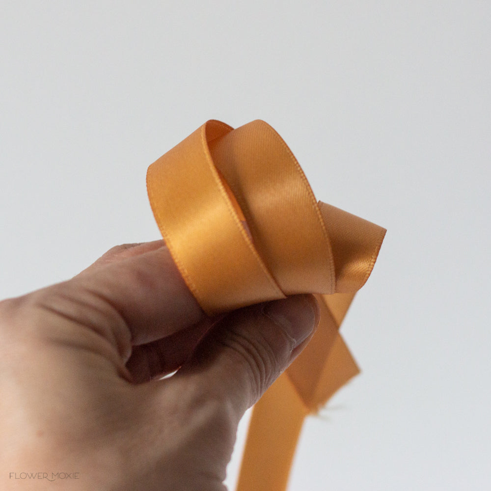 Bout and Corsage Satin Ribbon - Gold – Flower Moxie Supply