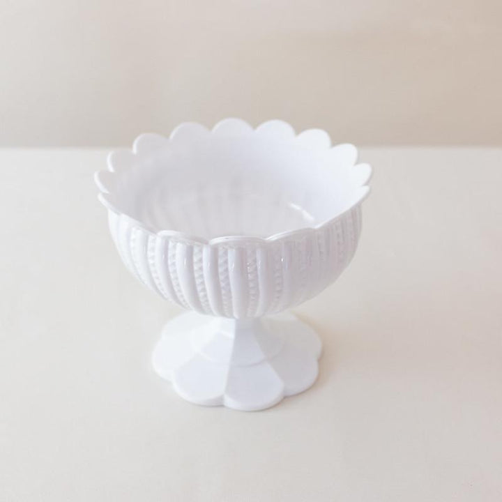Antique Lace Chalice Plastic Compote Vase | Flower Moxie | DIY Wedding ...