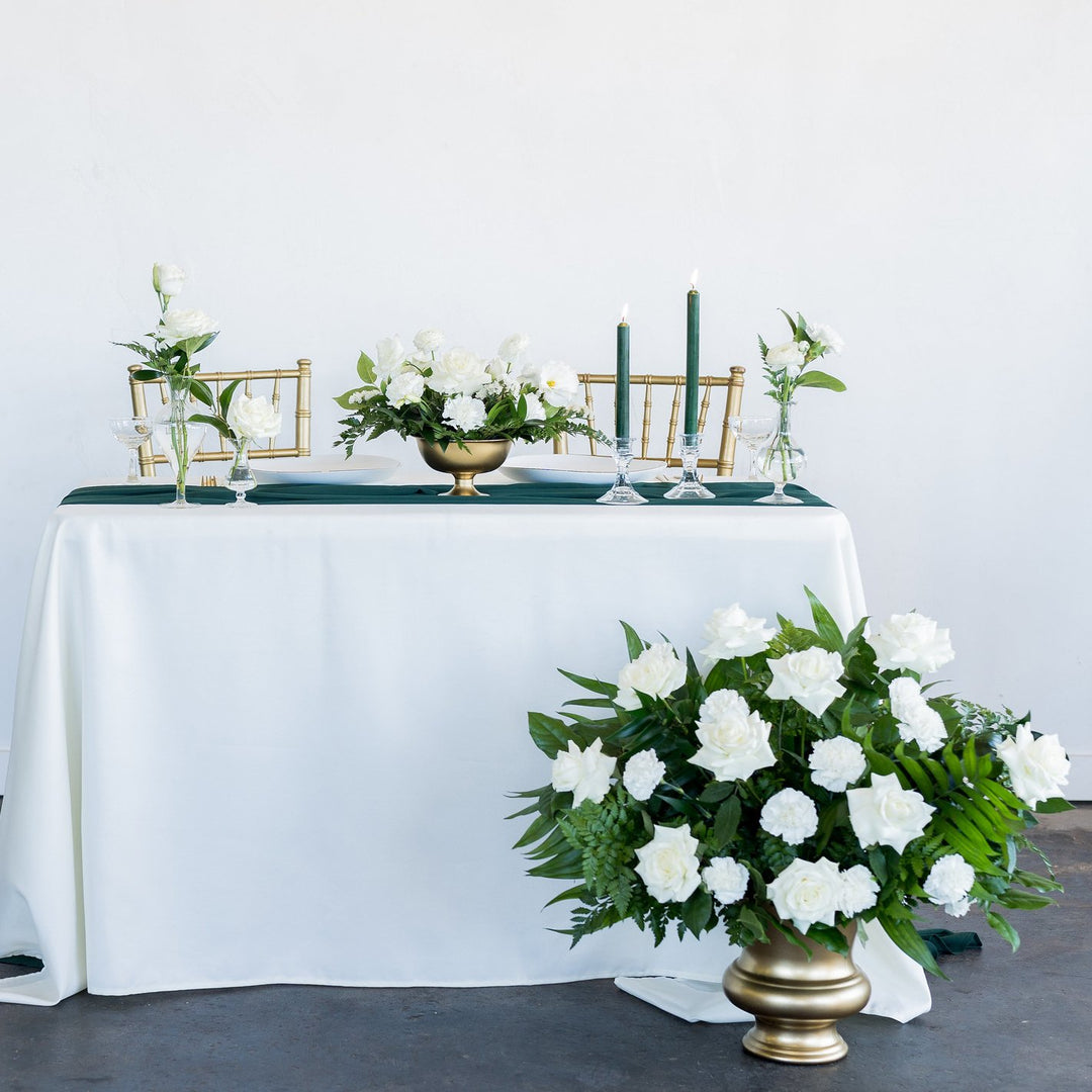 Classic Gold Plastic Compote Vase | Flower Moxie | DIY Wedding – Flower ...