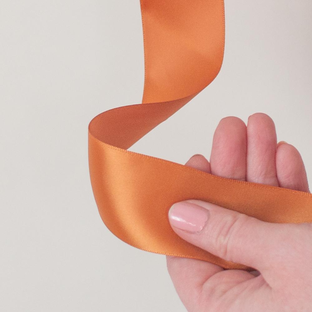 Copper Terracotta Double-Faced Satin Bouquet Ribbon – Flower Moxie Supply