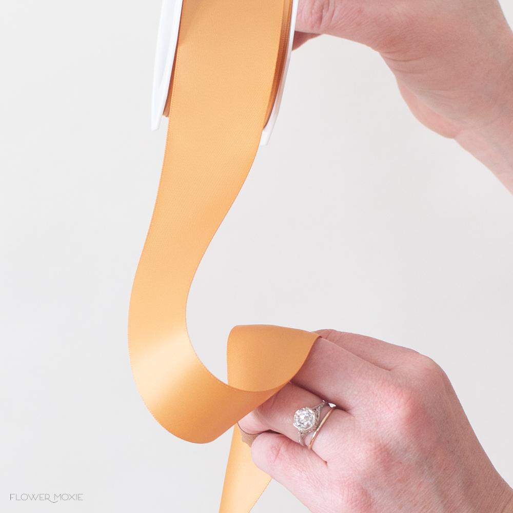 Old Gold Double-Faced Satin Bouquet Ribbon – Flower Moxie Supply